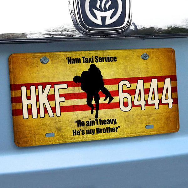 Vietnam Veteran Custom Car License Plate Nam Taxi Service Personalized ...